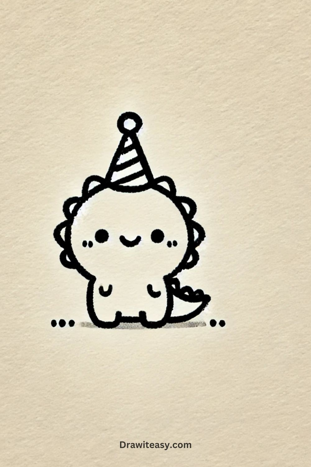 30 Easy Cute Dinosaur Drawing Ideas - Draw It Easy