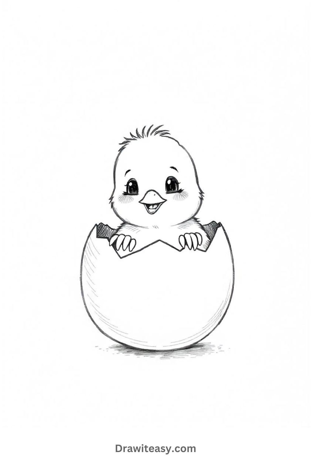 21 Easy Cute Chicken Drawing Ideas - Draw It Easy