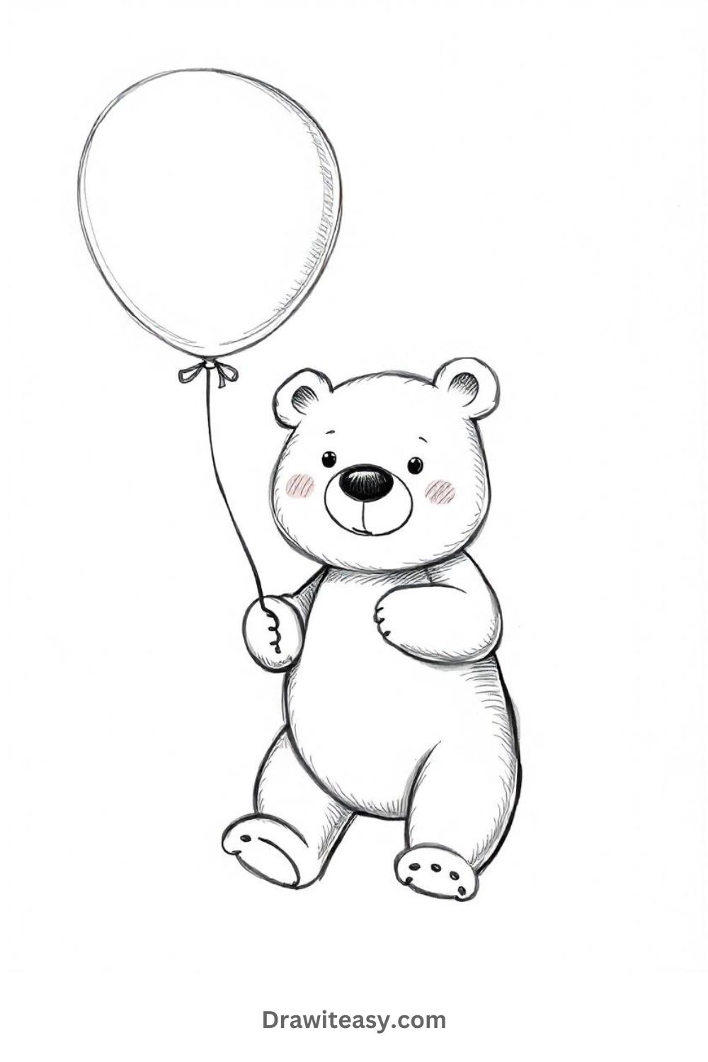 30 Easy Cute Bear Drawing Ideas - Draw It Easy