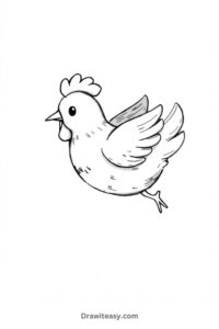 21 Easy Cute Chicken Drawing Ideas - Draw It Easy
