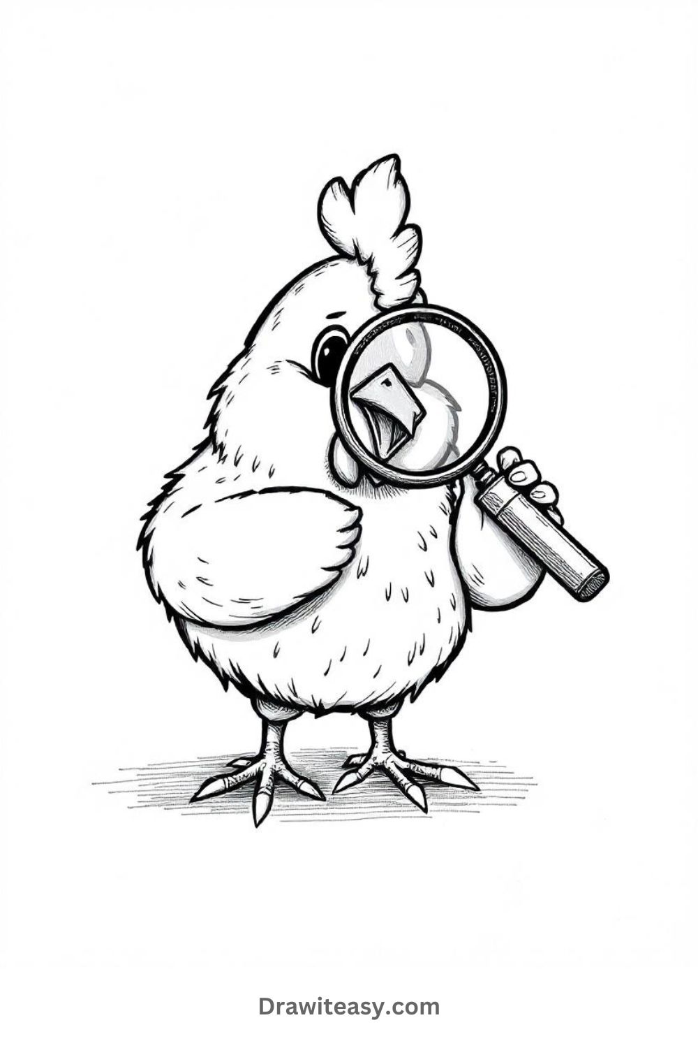 21 Easy Cute Chicken Drawing Ideas - Draw It Easy