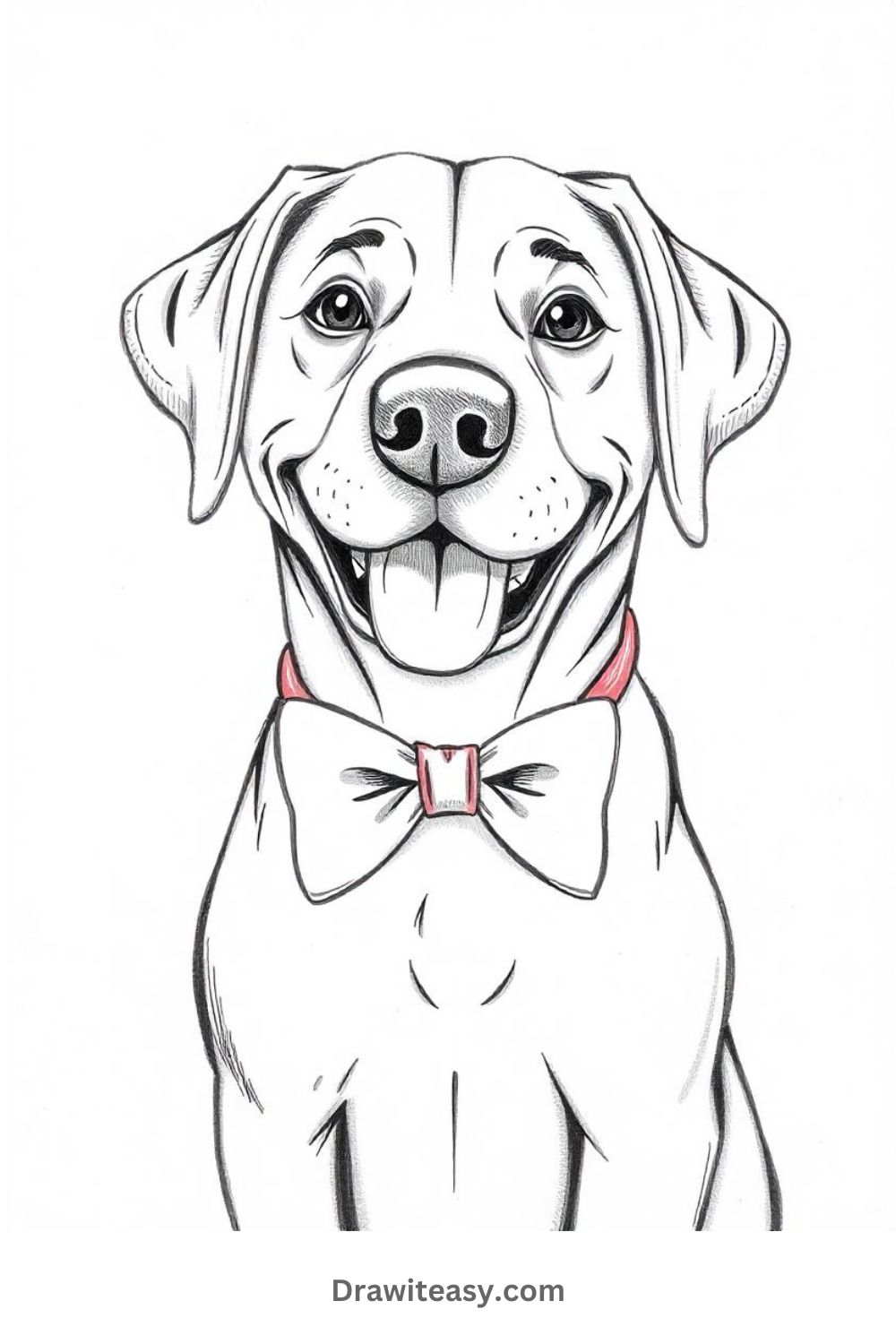 30 Cute Easy Dog Drawing Ideas - Draw It Easy