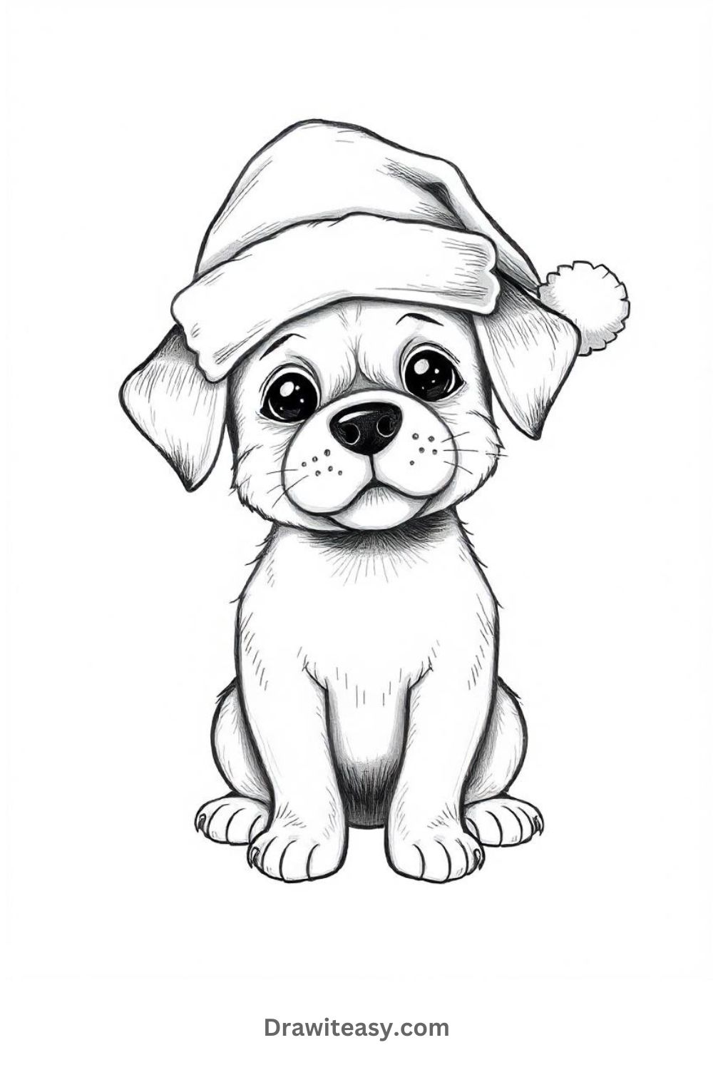 30 Cute Easy Dog Drawing Ideas - Draw It Easy