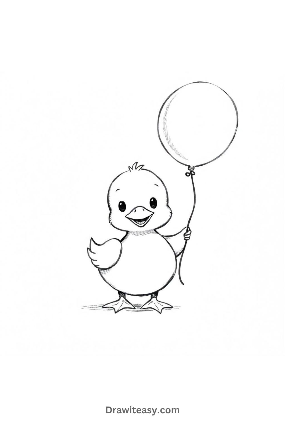 30 Easy Cute Duck Drawing Ideas - Draw It Easy