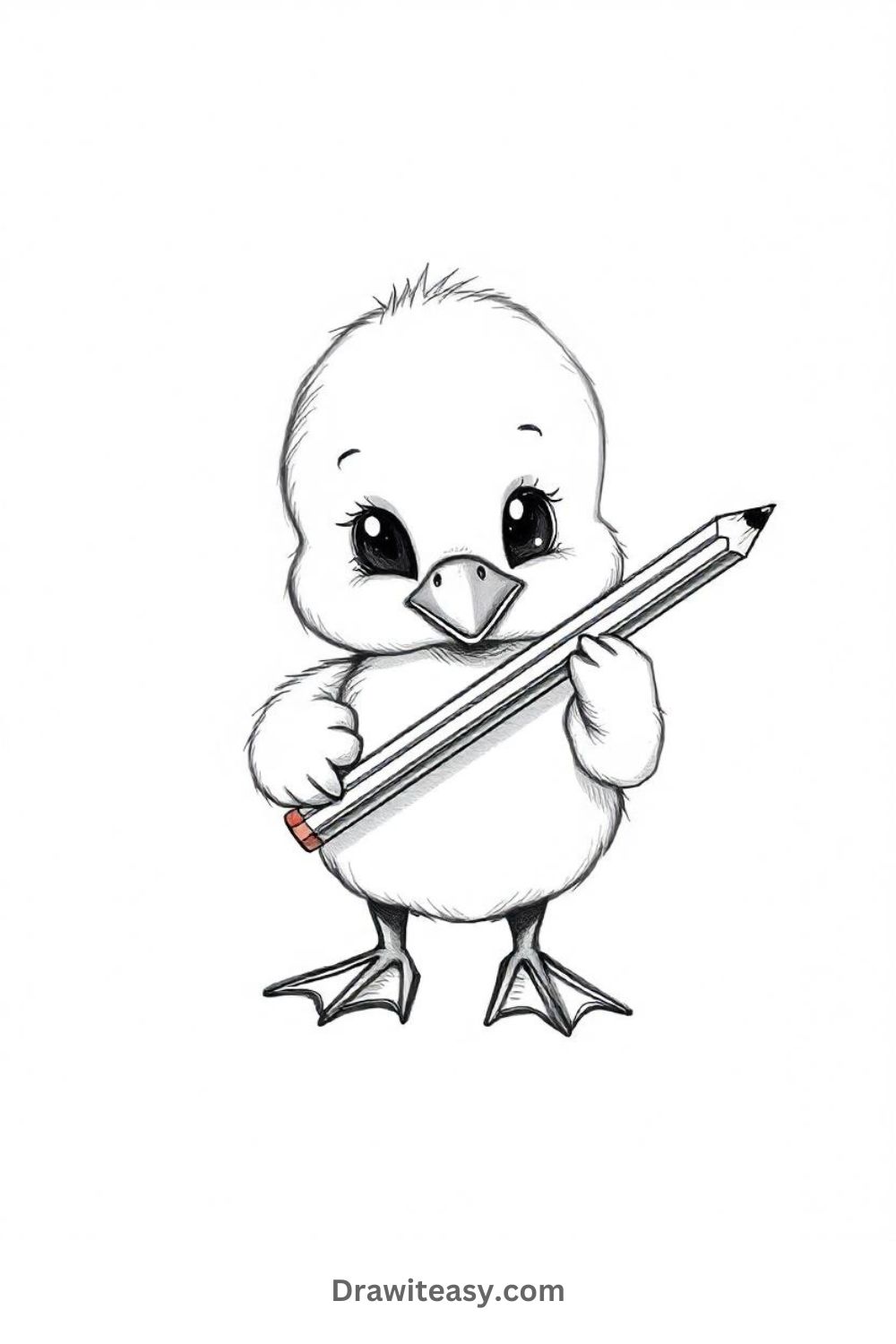 30 Easy Cute Duck Drawing Ideas Draw It Easy