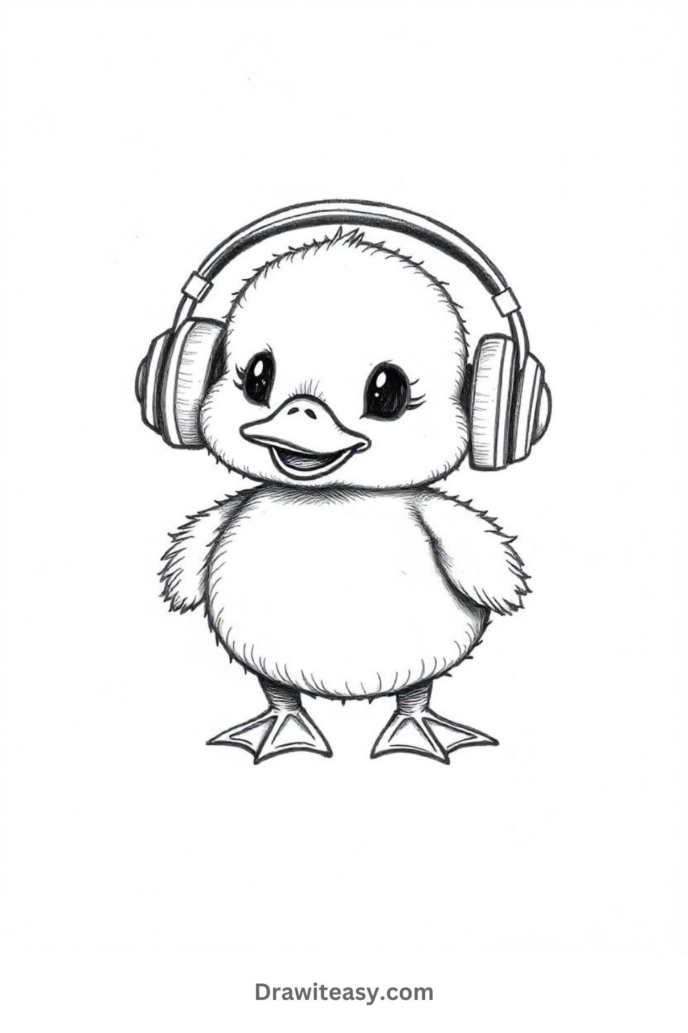 30 Easy Cute Duck Drawing Ideas - Draw It Easy
