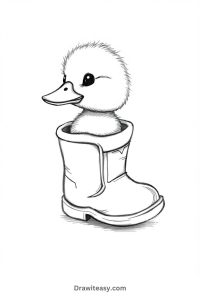 30 Easy Cute Duck Drawing Ideas - Draw It Easy