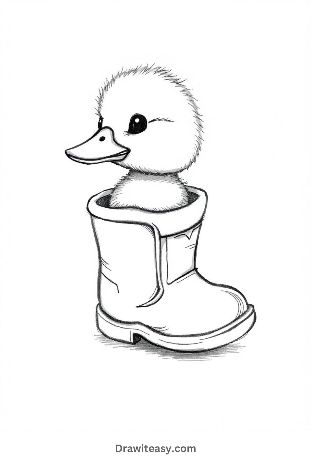 30 Easy Cute Duck Drawing Ideas - Draw It Easy
