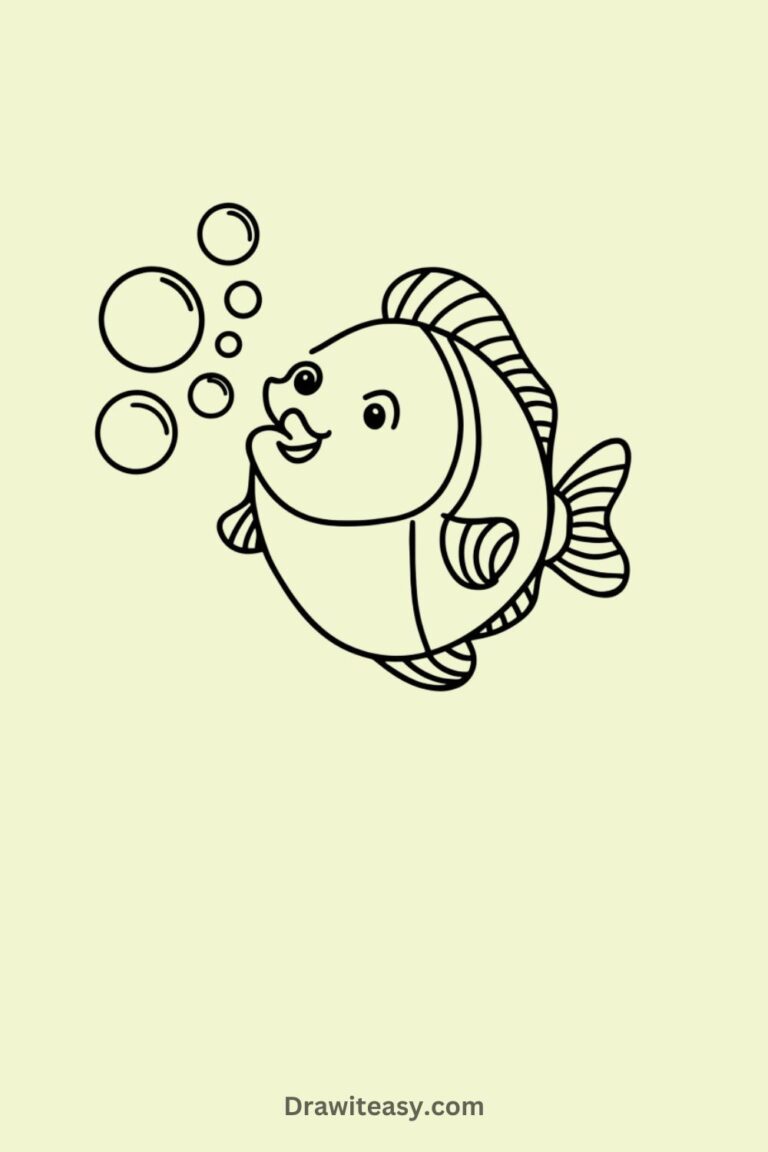 31 Easy Simple Fish Drawing Ideas - Draw It Easy