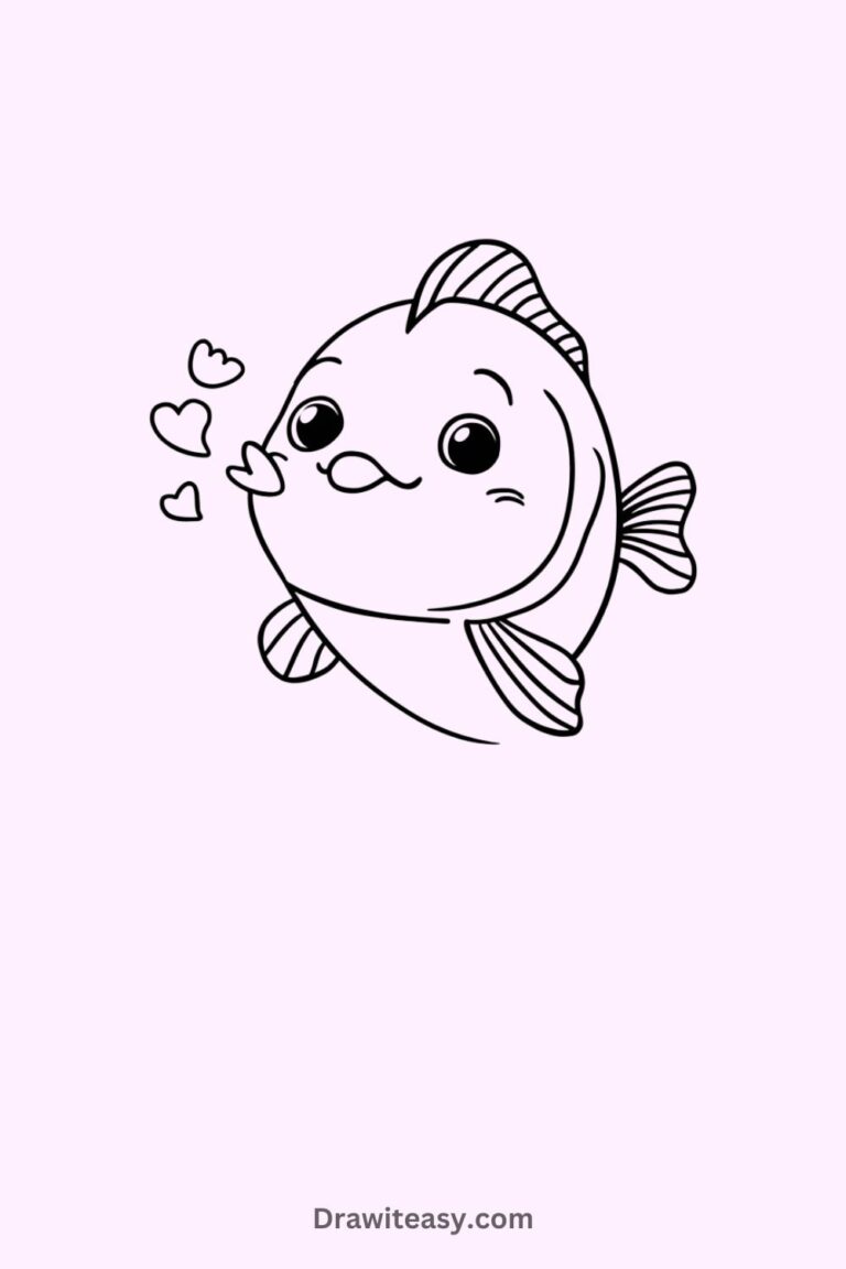 31 Easy Simple Fish Drawing Ideas - Draw It Easy
