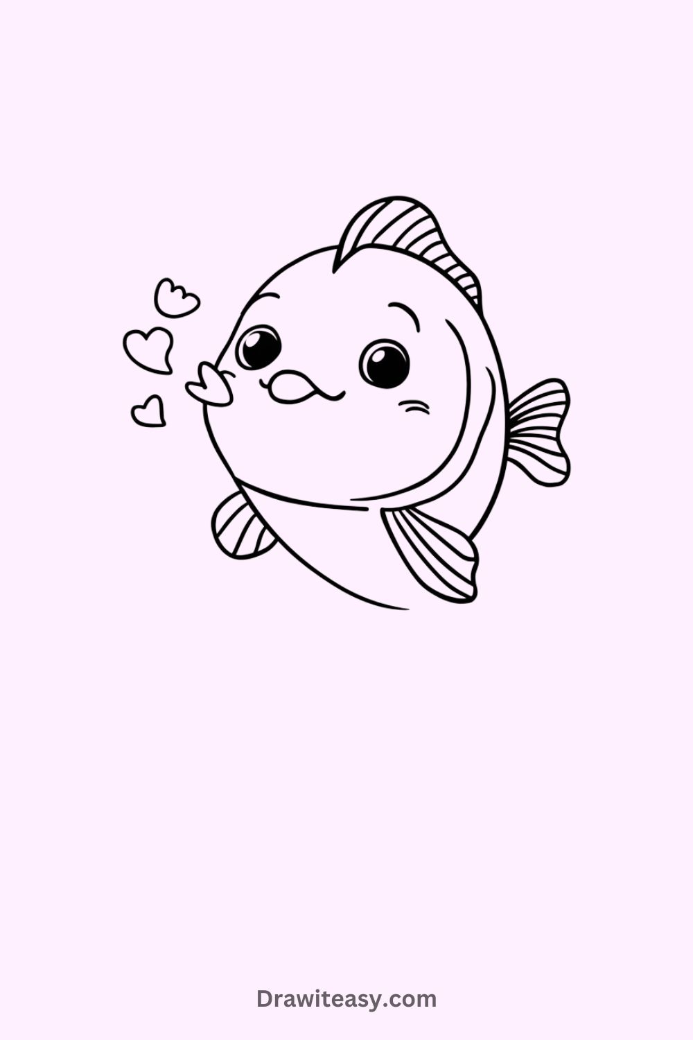 31 Easy Simple Fish Drawing Ideas - Draw It Easy