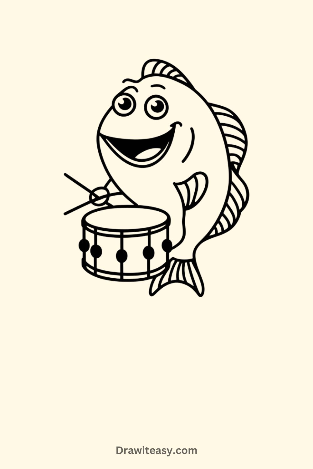 31 Easy Simple Fish Drawing Ideas - Draw It Easy