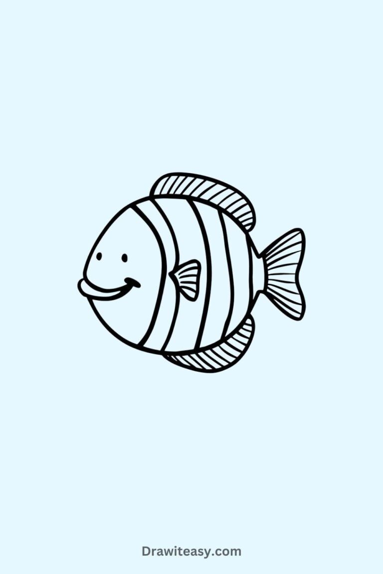 31 Easy Simple Fish Drawing Ideas - Draw It Easy