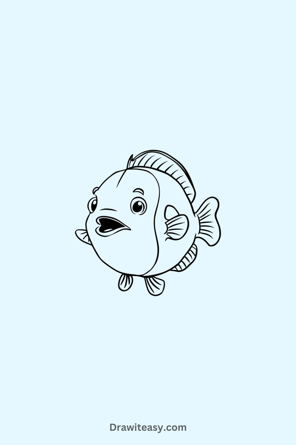 31 Easy Simple Fish Drawing Ideas - Draw It Easy