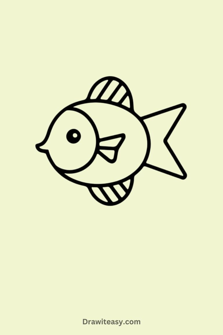 31 Easy Simple Fish Drawing Ideas - Draw It Easy