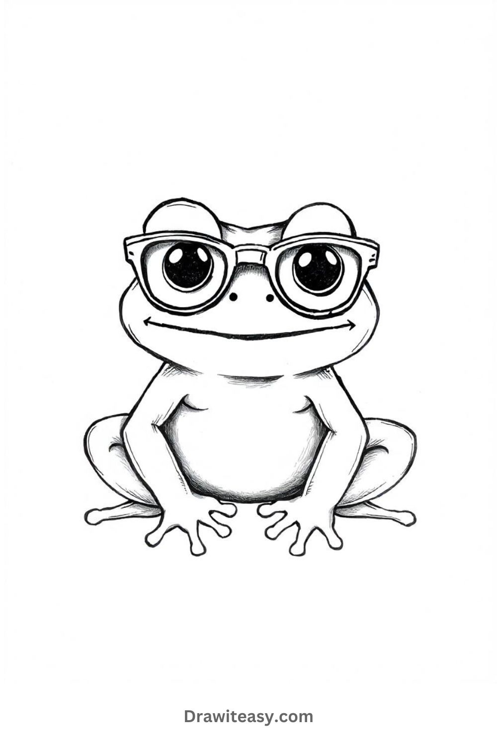21 Cute Frog Drawing Ideas - Draw It Easy