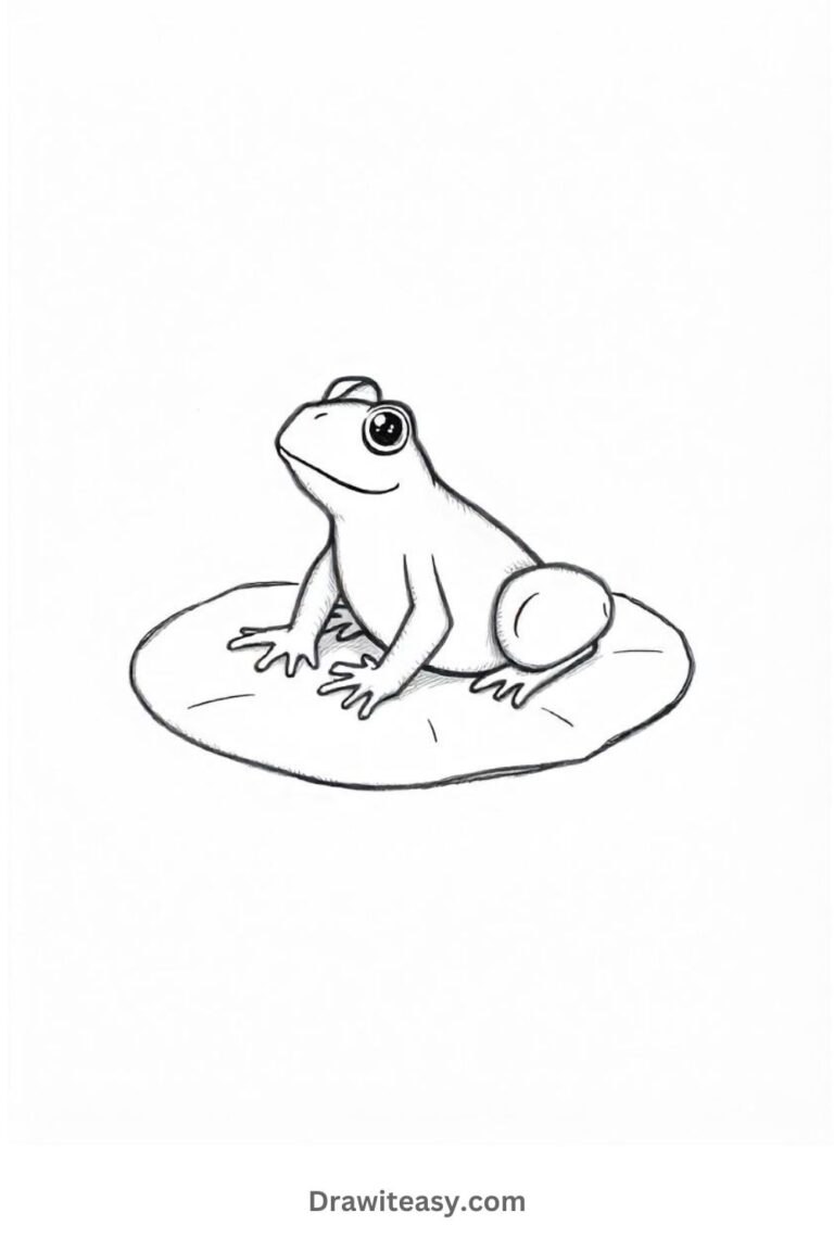 21 Cute Frog Drawing Ideas - Draw It Easy