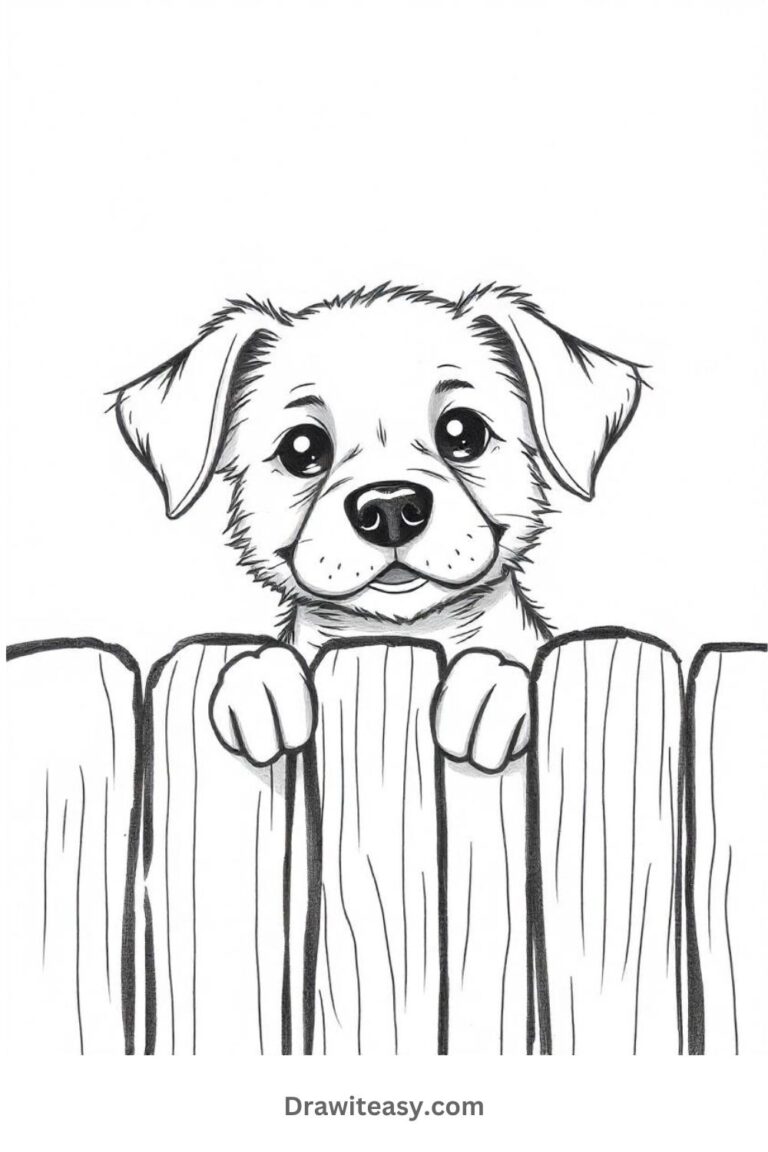 30 Cute Easy Dog Drawing Ideas - Draw It Easy