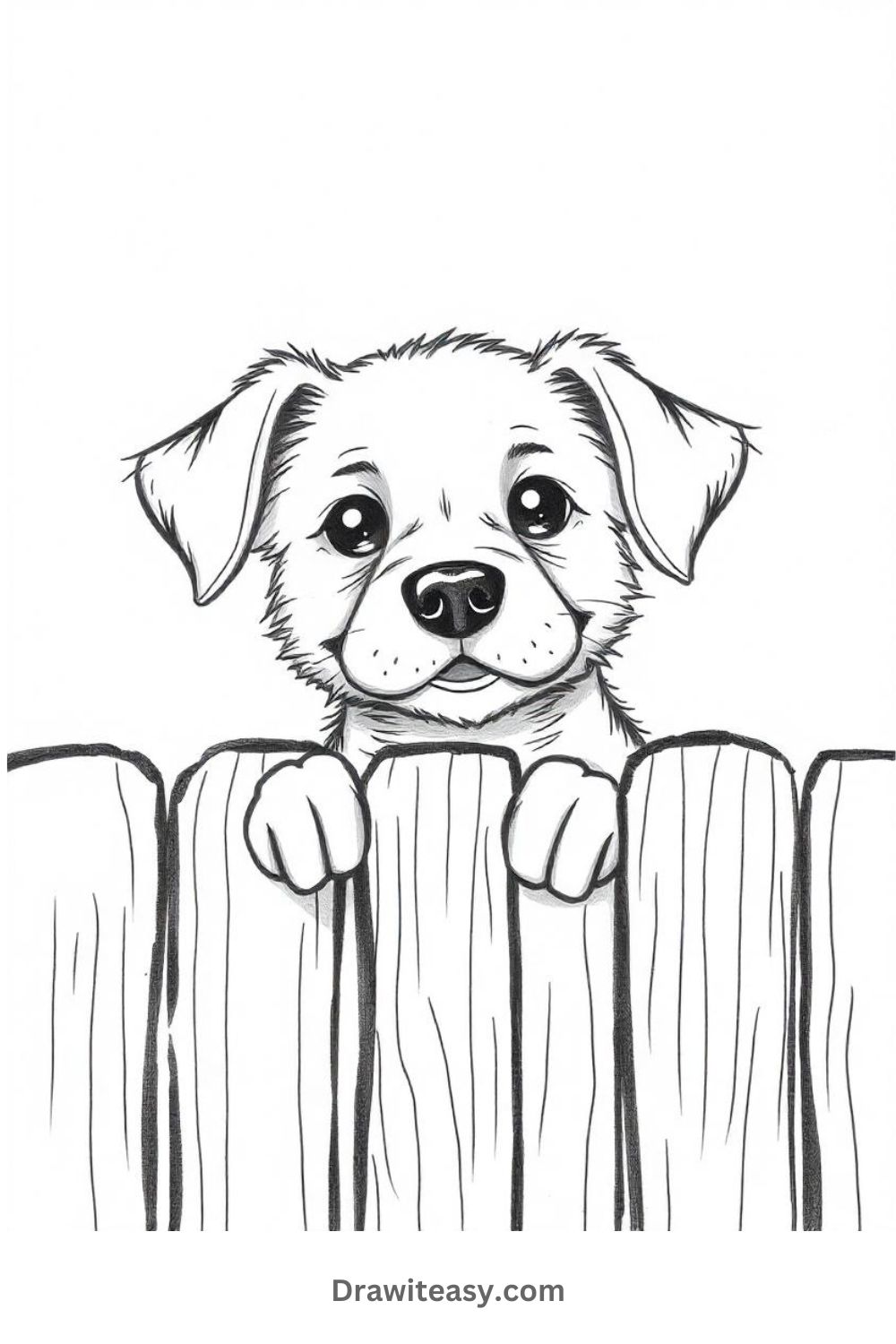 30 Cute Easy Dog Drawing Ideas - Draw It Easy