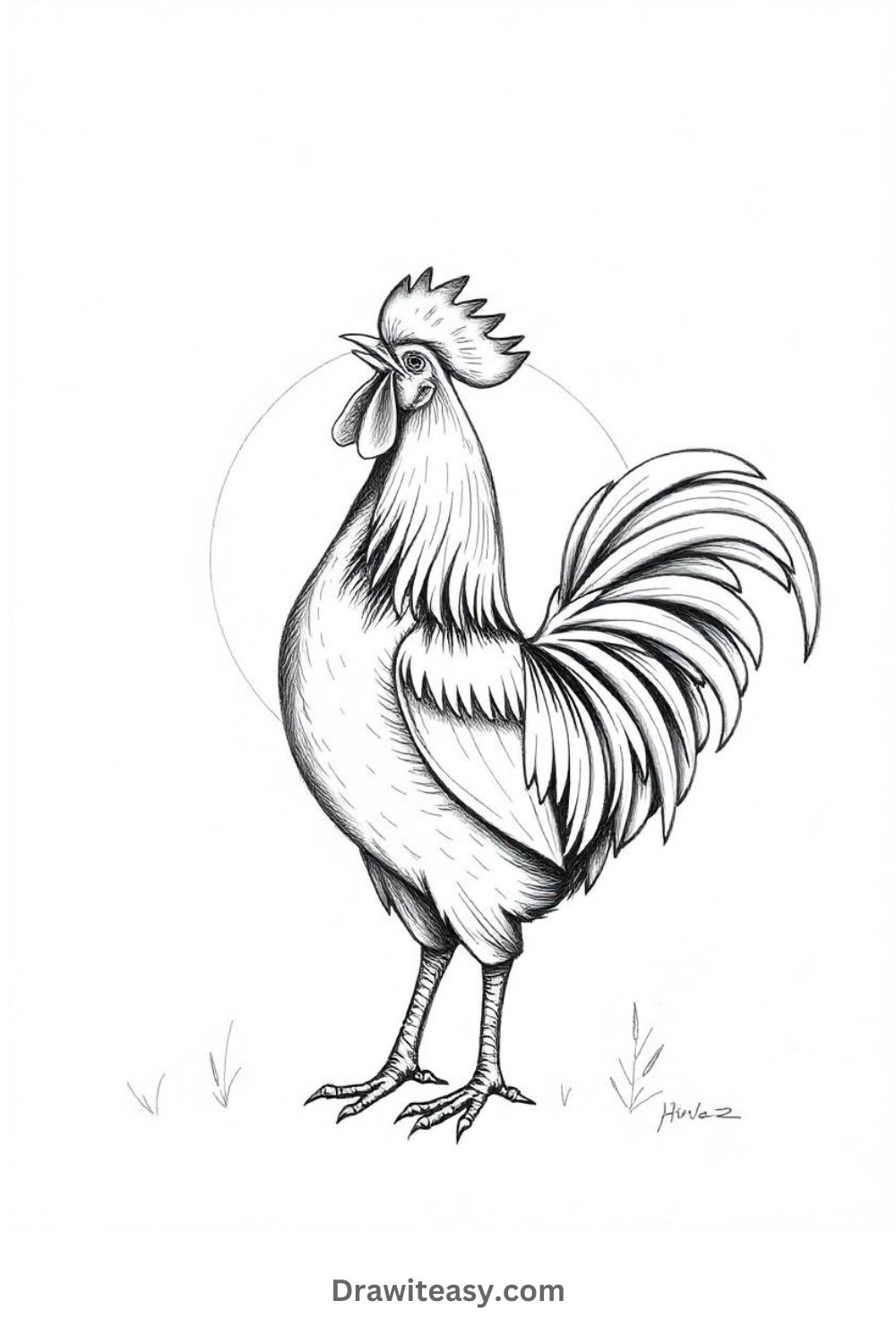 21 Easy Cute Chicken Drawing Ideas - Draw It Easy