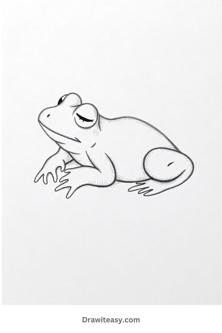 21 Cute Frog Drawing Ideas - Draw It Easy