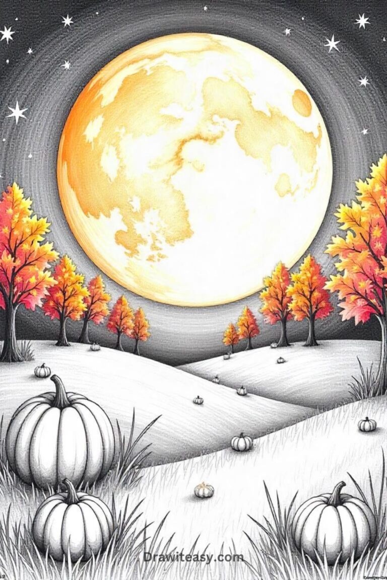 Easy and Fun Fall Drawing Ideas for Beginners - Draw It Easy