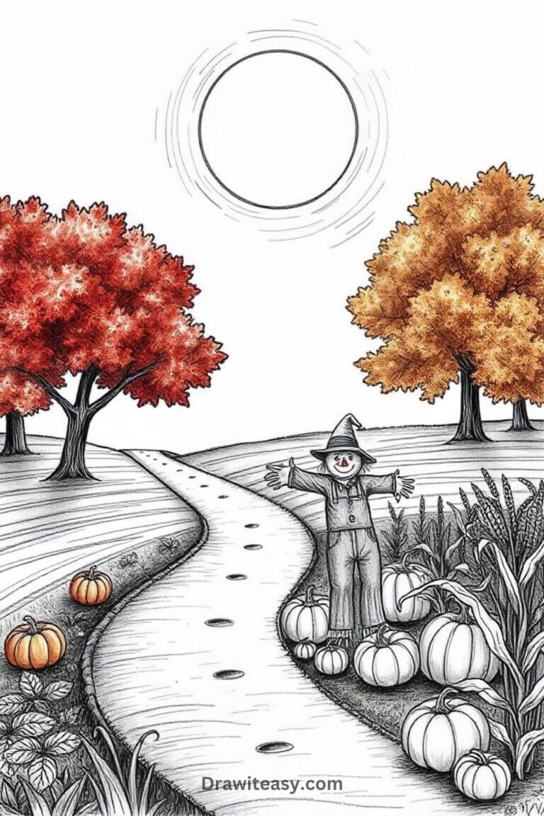 Easy and Fun Fall Drawing Ideas for Beginners - Draw It Easy