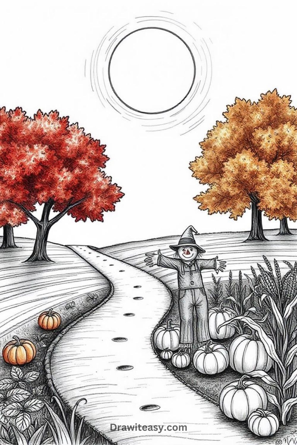 Easy and Fun Fall Drawing Ideas for Beginners - Draw It Easy