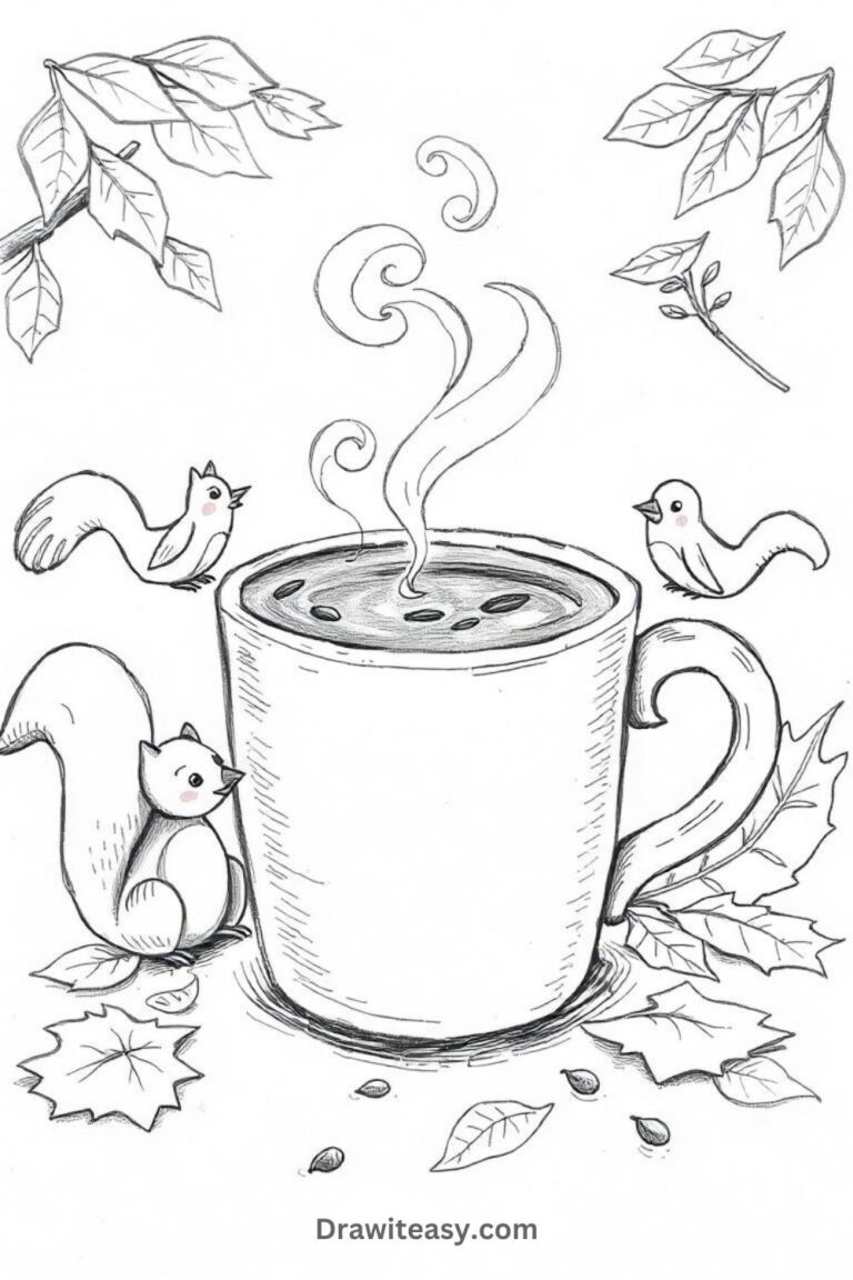 Easy and Fun Fall Drawing Ideas for Beginners - Draw It Easy