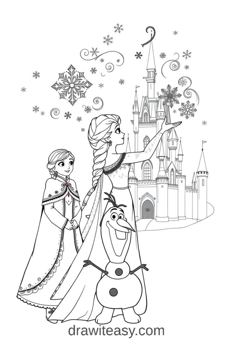 20 Stunning Disney Coloring Pages You Can Print Now! - Draw It Easy