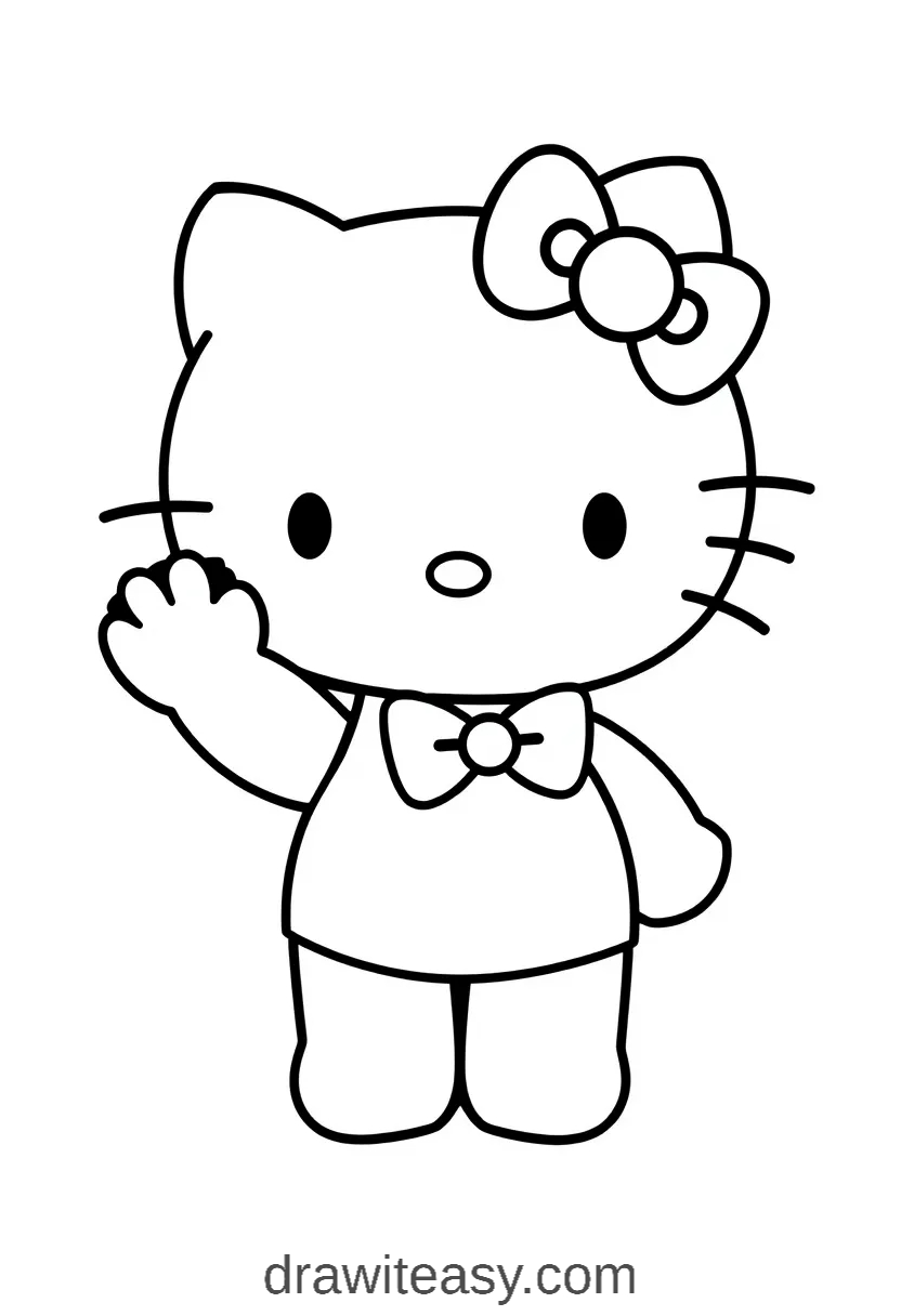 20 Adorable Hello Kitty Coloring Pages for Endless Fun! - Draw It Easy
