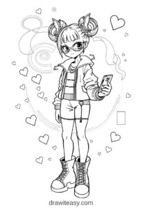 Super Cute! 20 Aesthetic Y2K Coloring Pages to Print - Draw It Easy