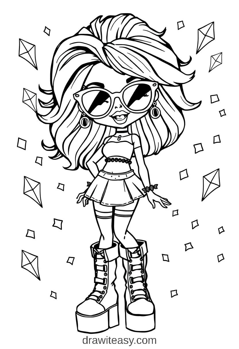 Super Cute! 20 Aesthetic Y2K Coloring Pages to Print - Draw It Easy