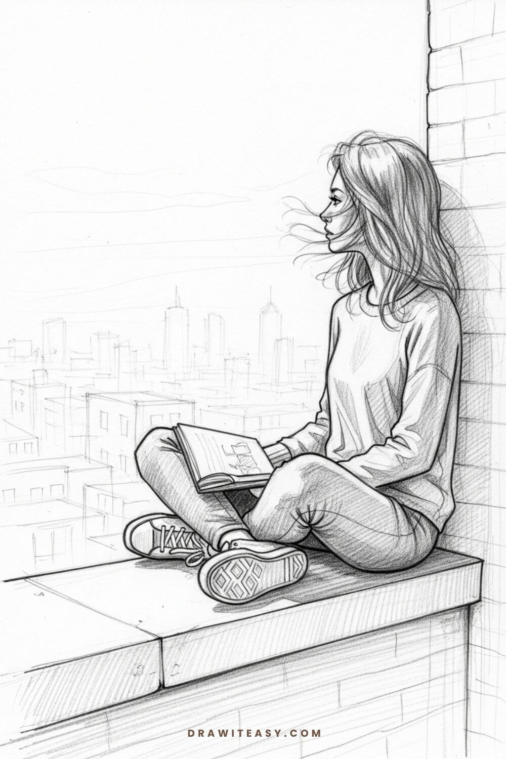 15 Beautiful Girl Drawing Ideas Every Artist Will Love - Draw It Easy