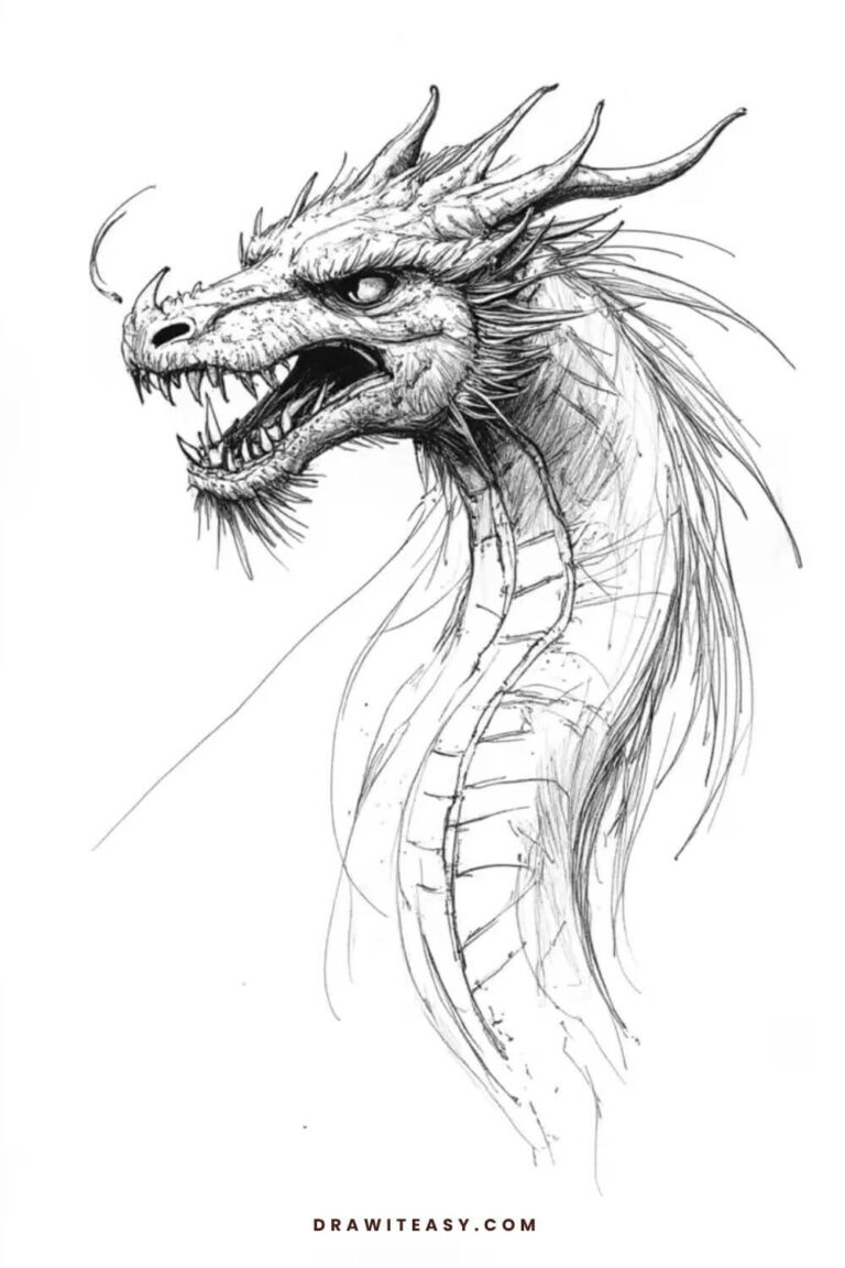 12 Dragon Drawing Ideas to Inspire Your Next Fantasy Sketch - Draw It Easy