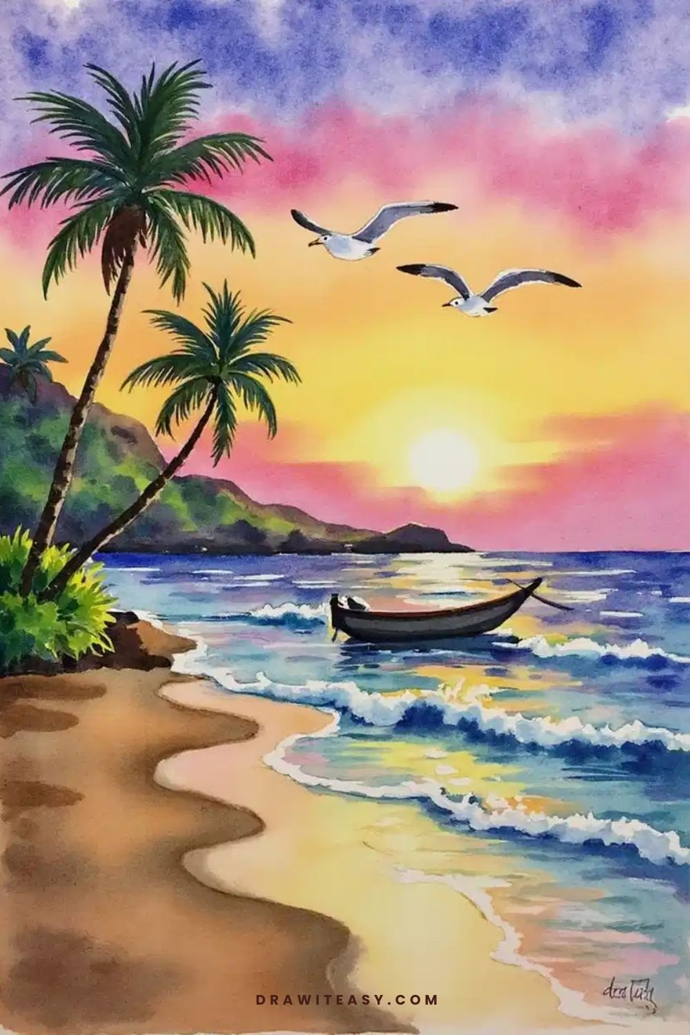 10 Sunset Painting Ideas That Will Brighten Your Home and Your Mood ...