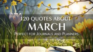 Quotes About March Perfect for Journals and Planners - Draw It Easy
